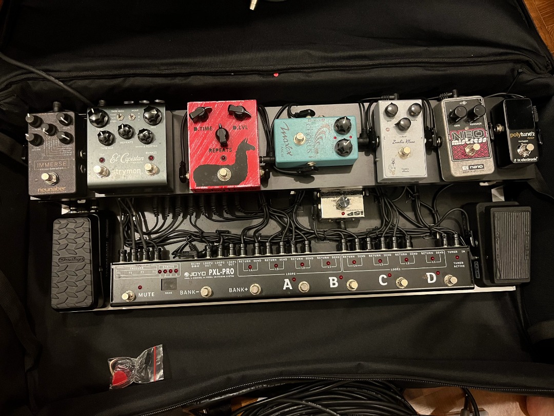 Custom Made Pedalboard by Gus from Gworx with all effects (NS ...