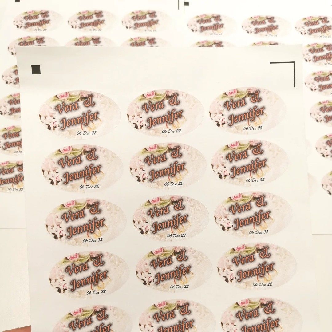 Customised Stickers, label, company logo, catering sticker, customised ...