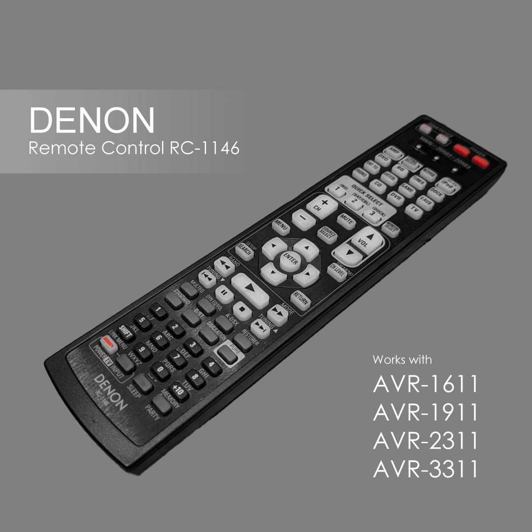 Denon Remote Control for AVR-1611 / AVR-1911 / AVR-2311 / AVR-3311 (RC ...