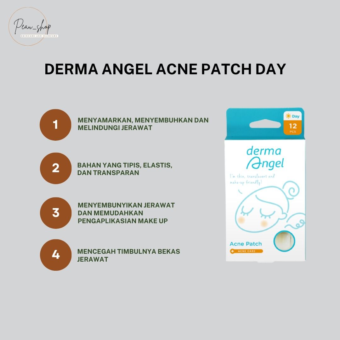 Derma Angle Acne Patch Day 12s, Kesehatan & Kecantikan, Kulit, Sabun ...