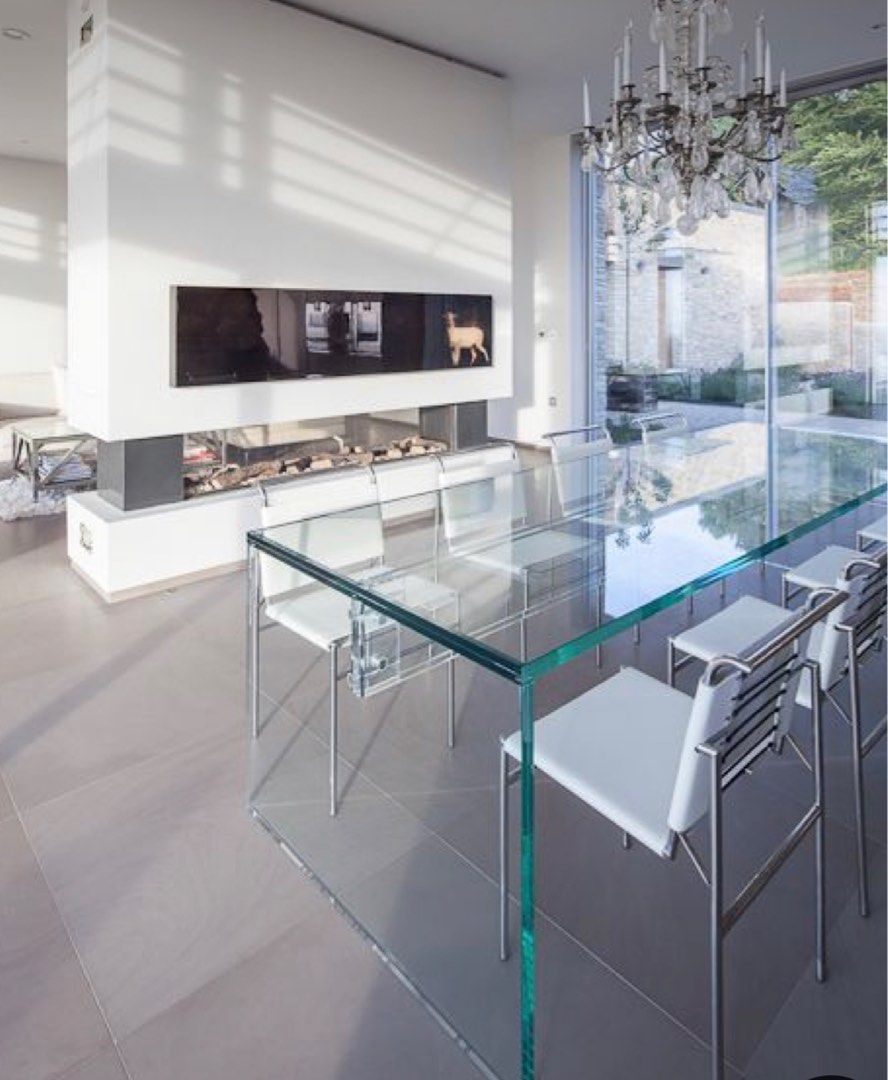 Designer 6 seater Glass Dining Table , Furniture & Home Living ...