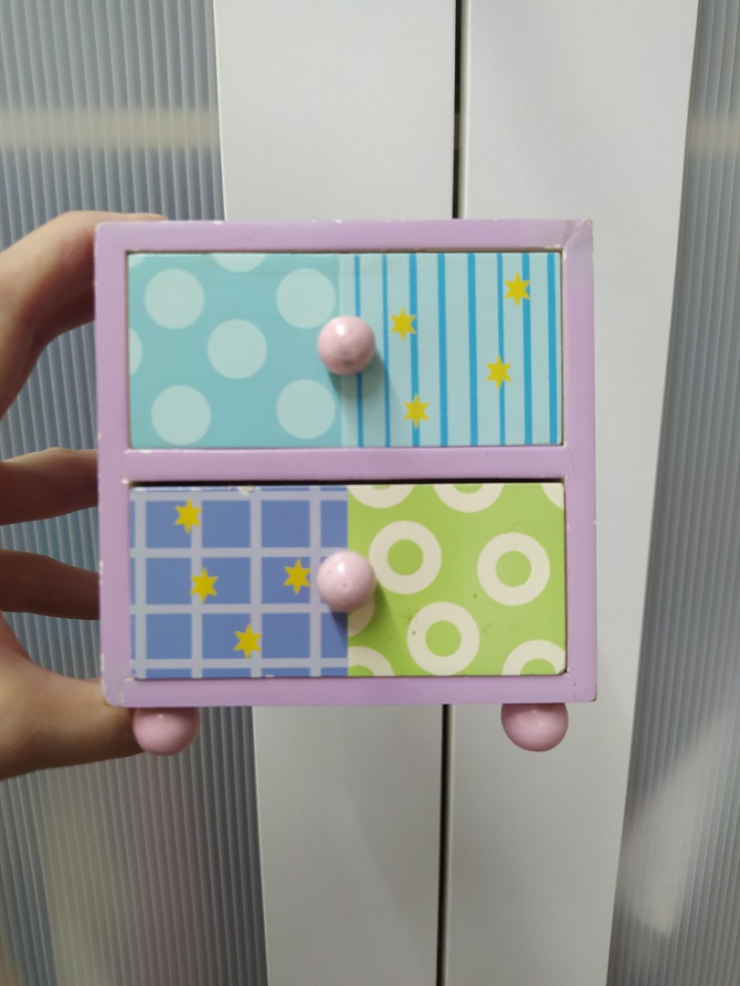 Display Decor /Utility box in pastel designs on Carousell