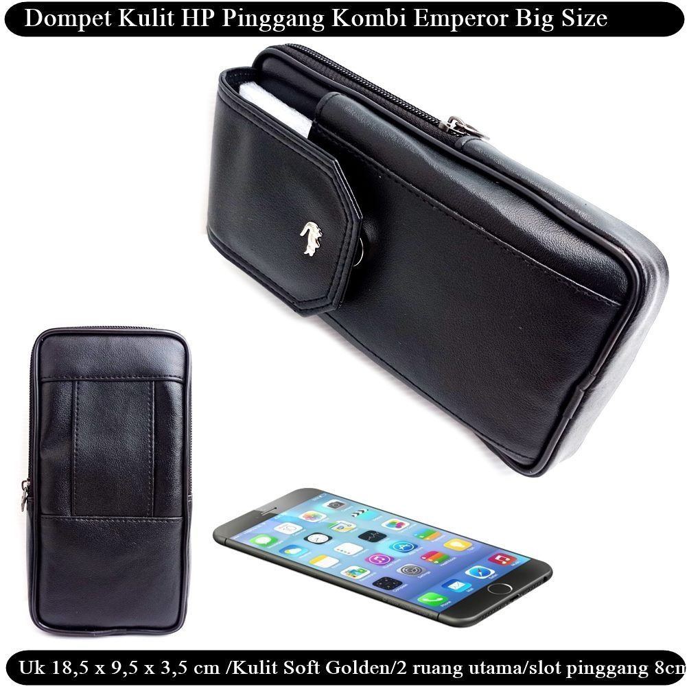 Dompet Impor Kulit Emperor HP Kombinasi 2 Ruang on Carousell
