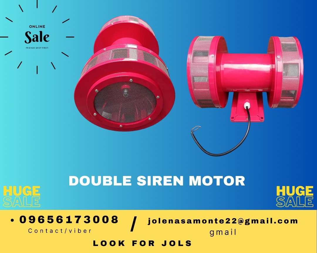 DOUBLE SiREN MOTOR, Commercial & Industrial, Construction Tools ...