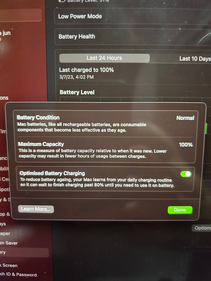 Few months old macbook air m2 16gb upgraded version, Computers & Tech ...