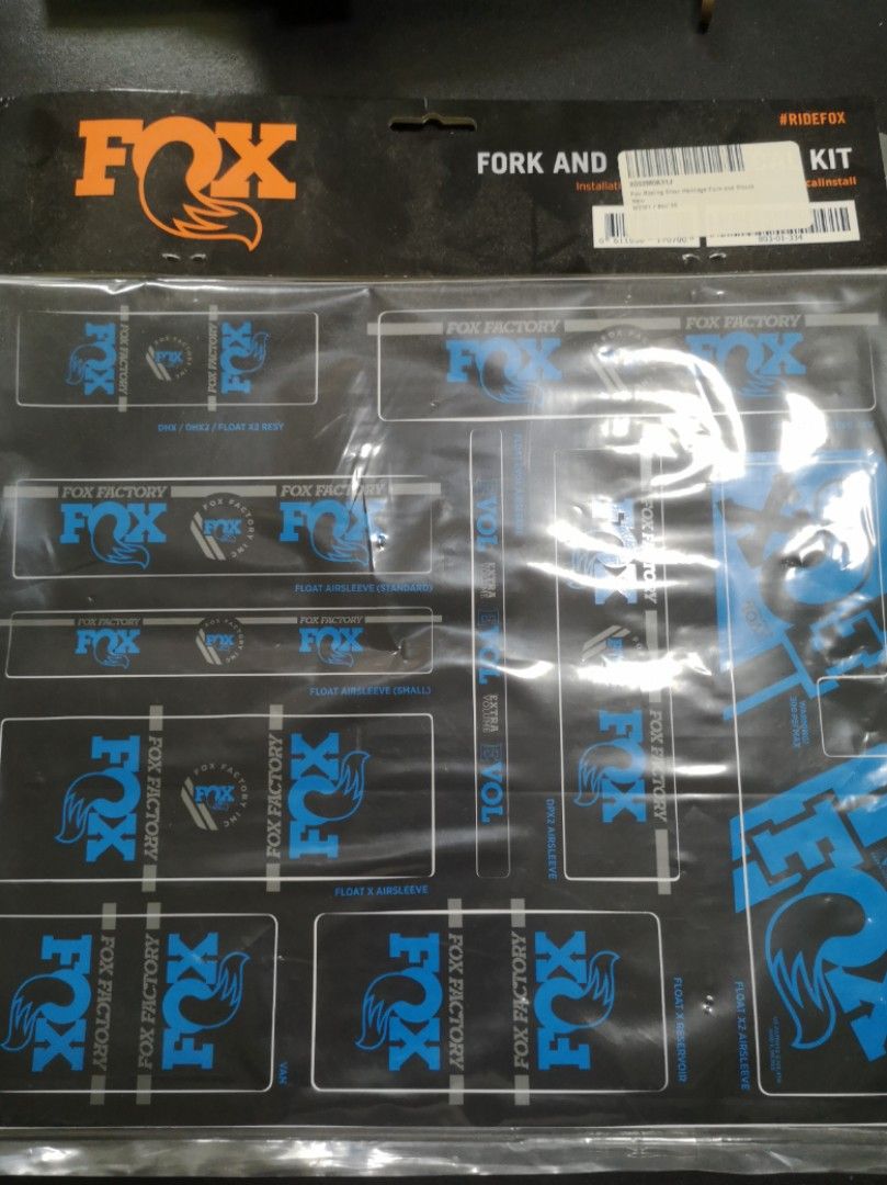 Fox Decal Kit, Sports Equipment, Bicycles & Parts, Parts & Accessories ...