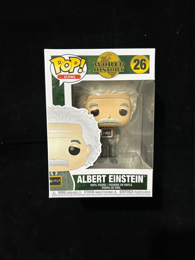 Funko Pop Albert Einstein 愛恩斯坦 world history 26 Pop icons figure ...