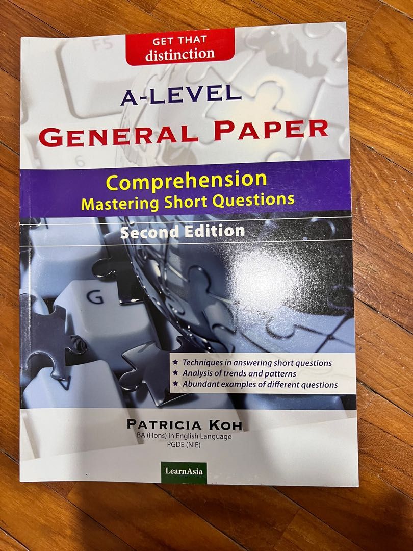 General Paper (GP) A level comprehension - mastering short questions ...