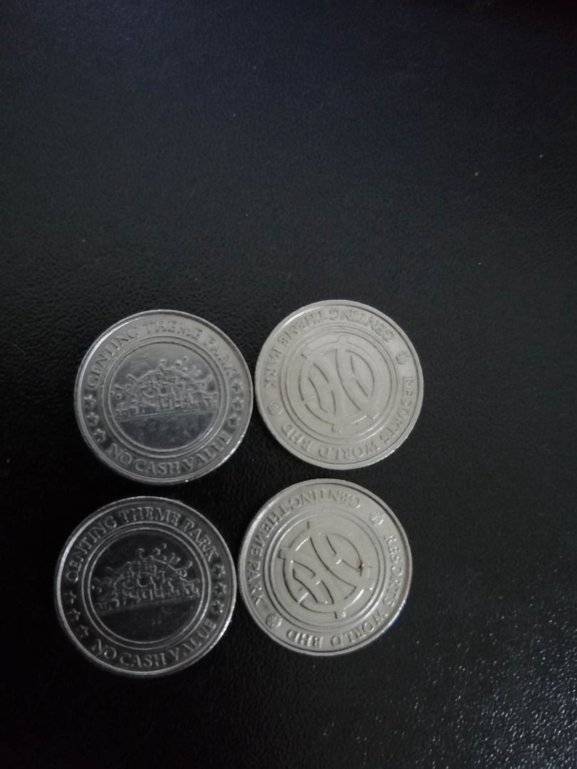 Genting Theme park token-4pcs, Hobbies & Toys, Collectibles ...