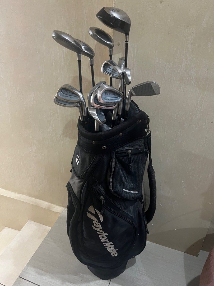 Golf Complete Set : Taylormade Bag/Bridgestone Irons/PRGR Driver ...