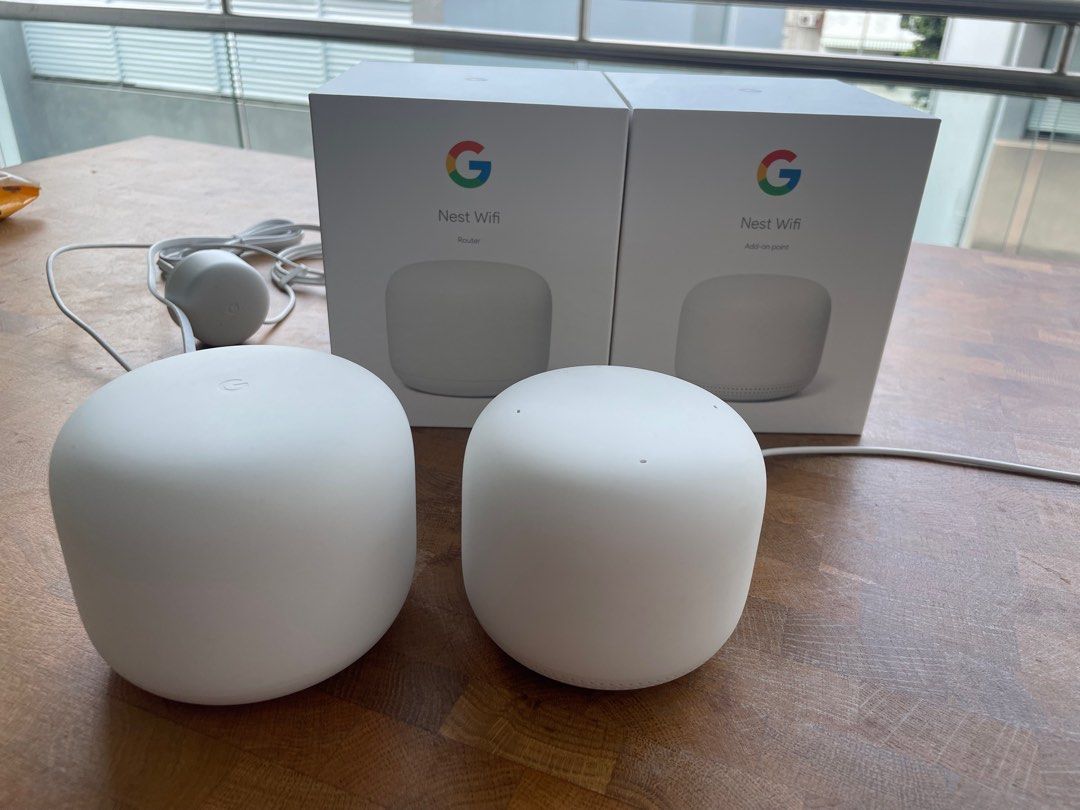 Google Nest Wifi Router + add-on point, Computers & Tech, Parts & Accessories, Networking on ...