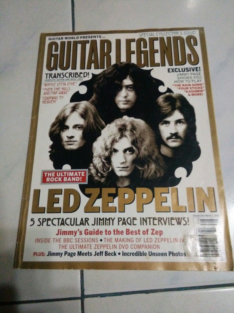 GUITAR LEGENDS - LED ZEPPELIN, Hobbies & Toys, Books & Magazines ...