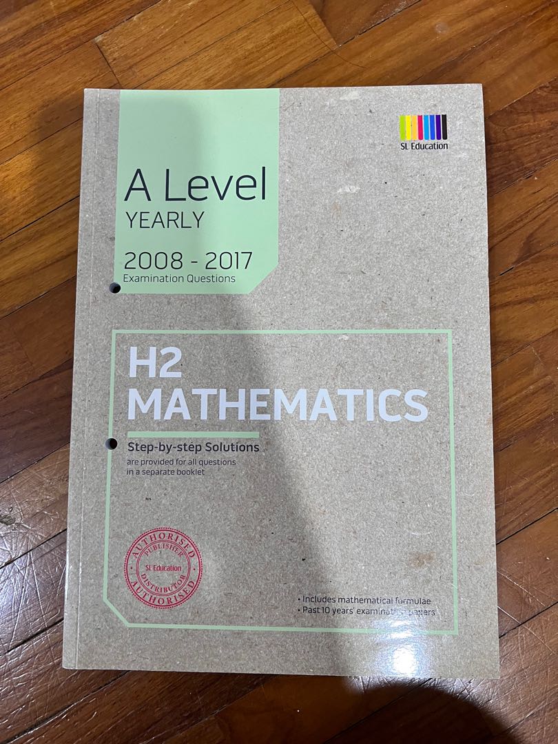 H2 MATH A LEVEL YEARLY TYS, Hobbies & Toys, Books & Magazines, Assessment Books on Carousell