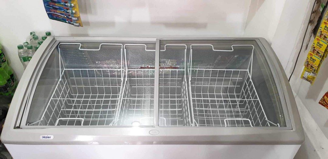 Haier Curved Glass Door Chest Freezer on Carousell