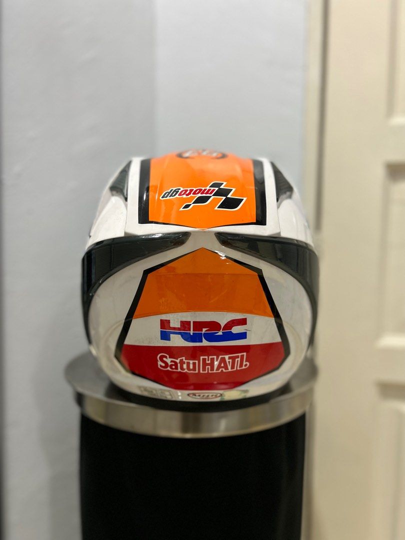 MHR Repsol Edition Helmet Smoke Visor, Motorbikes on Carousell
