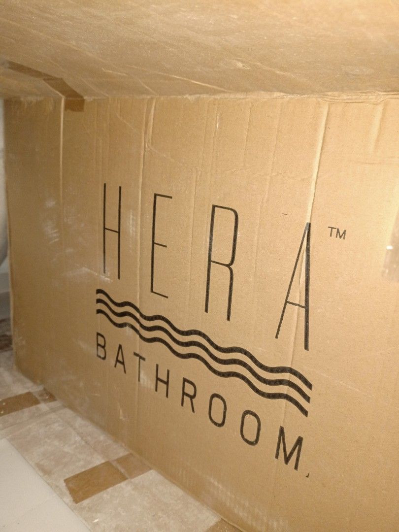 Hera Bathroom PVC vanity cabinet with Nexus soild top, Furniture & Home ...
