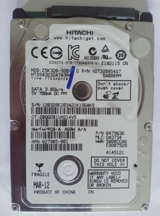 Hitachi 320gb hdd installed with Windows 10, Computers & Tech, Parts ...