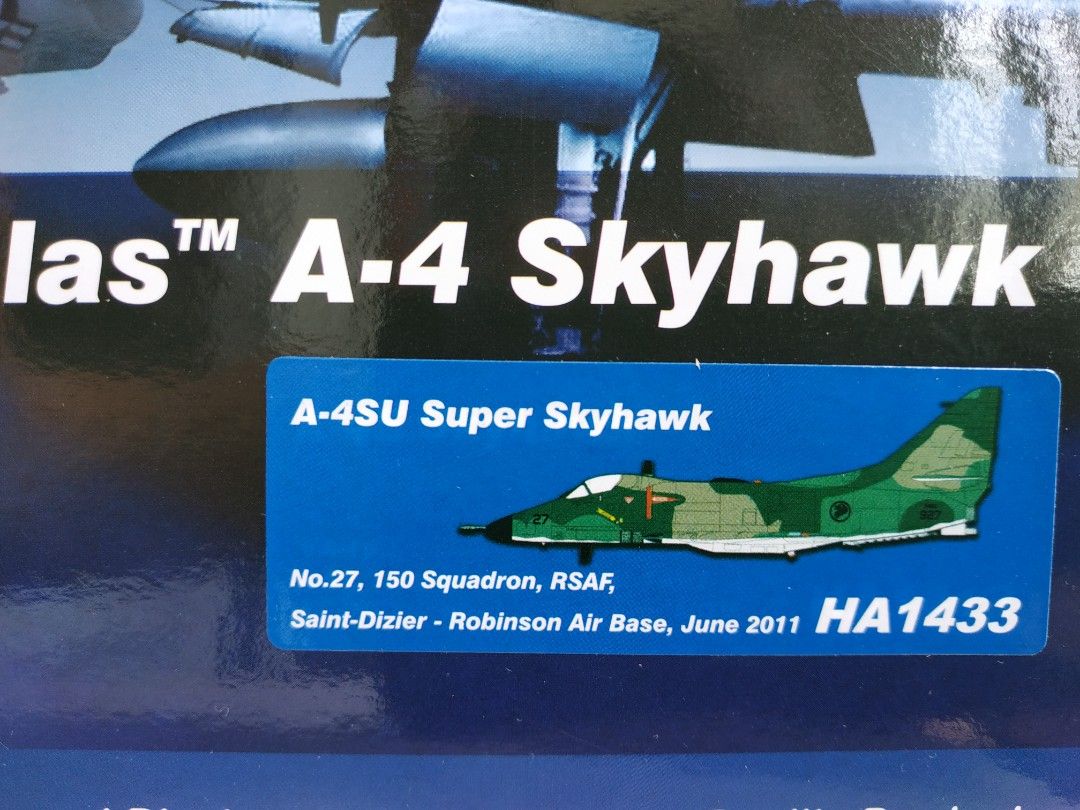 Hobby Master HA1433 RSAF A-4SU Super Skyhawk 1/72, Hobbies & Toys, Toys & Games on Carousell