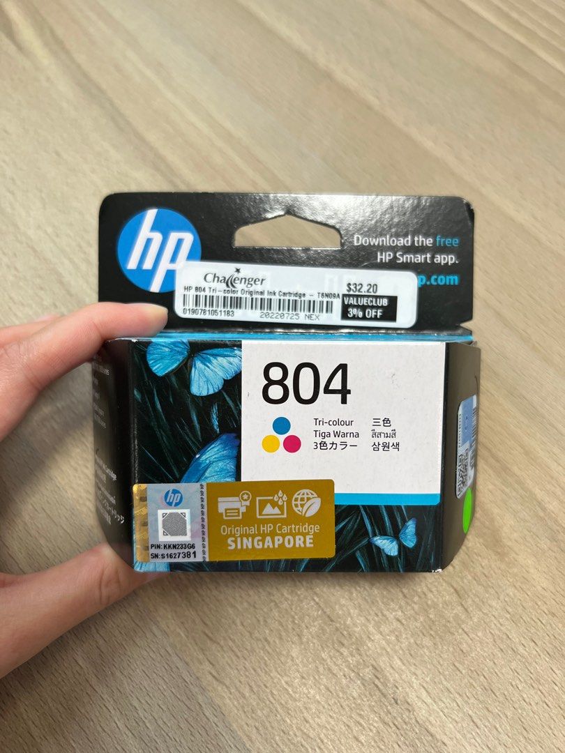 HP Printer ink 804 Colour, Computers & Tech, Printers, Scanners ...