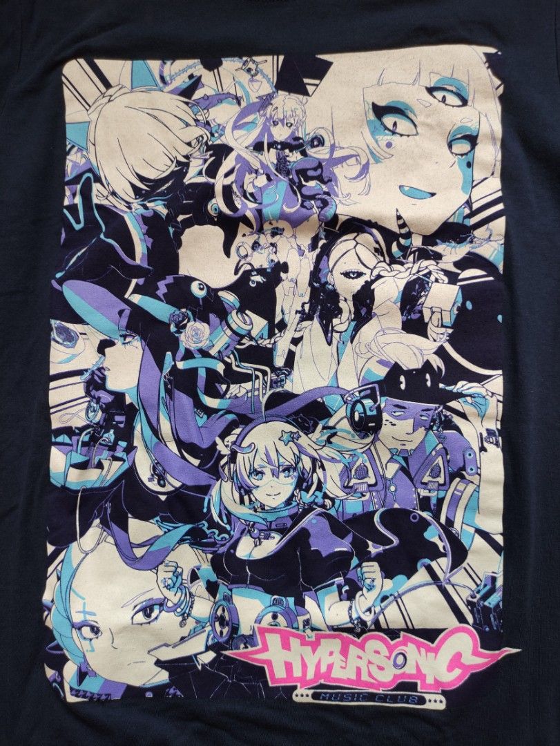 Hypersonic Music Club blue t-shirt, Crunchyroll official anime / manga ...