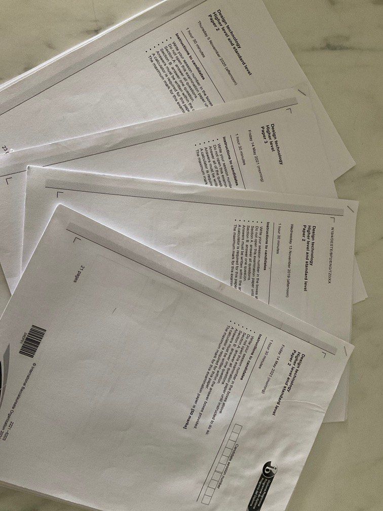 IB DT ( Design Technology) HL Past Papers, Hobbies & Toys, Books ...