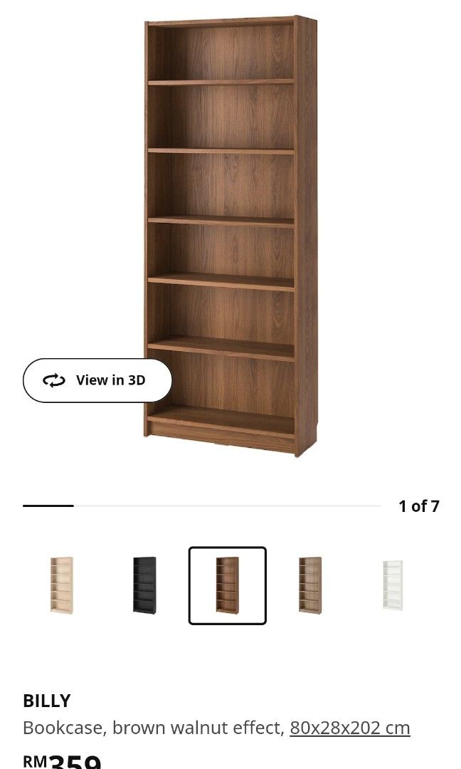 Ikea Billy, Furniture & Home Living, Furniture, Shelves, Cabinets ...