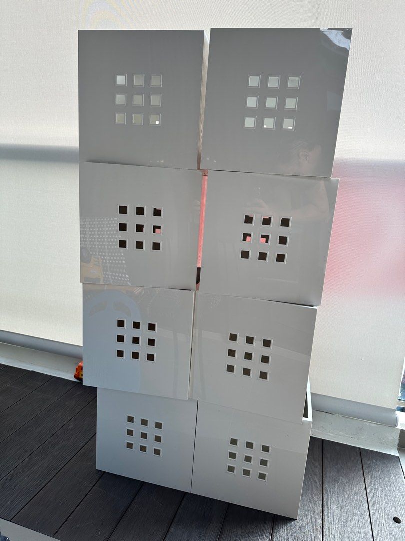 IKEA LEKMAN Storage Box, Furniture & Home Living, Furniture, Shelves ...