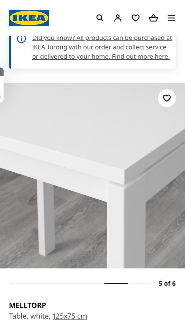 IKEA Table, Furniture & Home Living, Furniture, Tables & Sets on Carousell