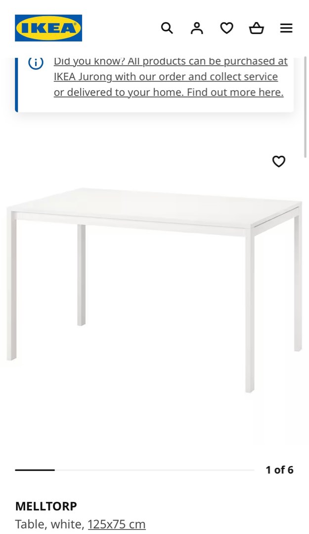 IKEA Table, Furniture & Home Living, Furniture, Tables & Sets on Carousell