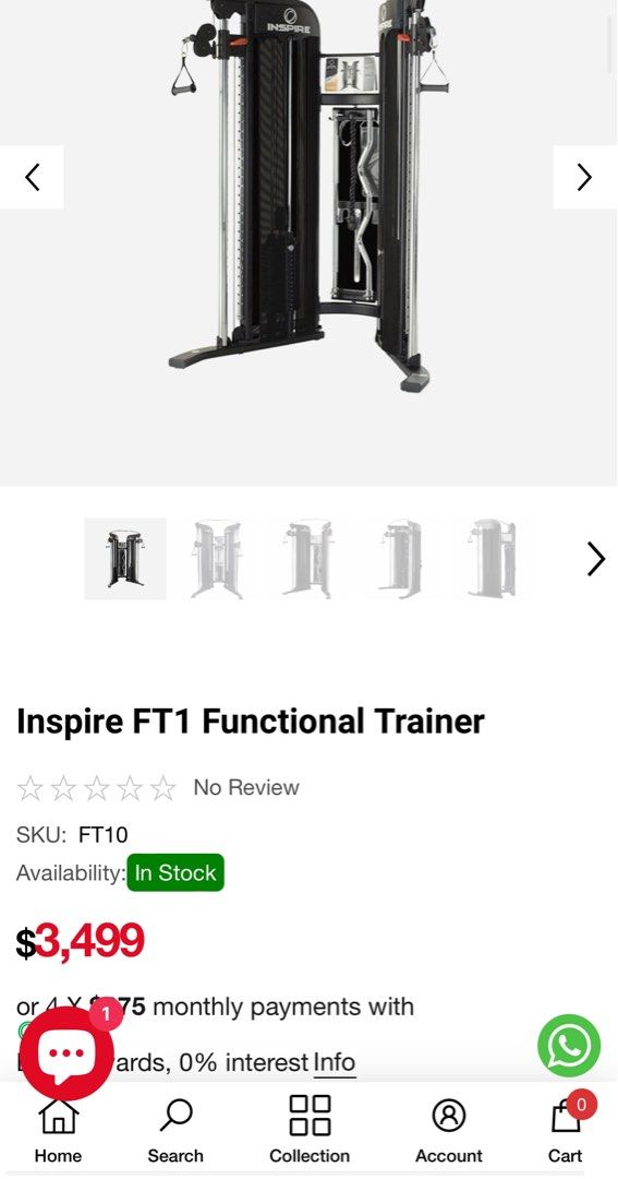 Home gym Cable Machine Inspire(free delivery and assembly), Sports ...