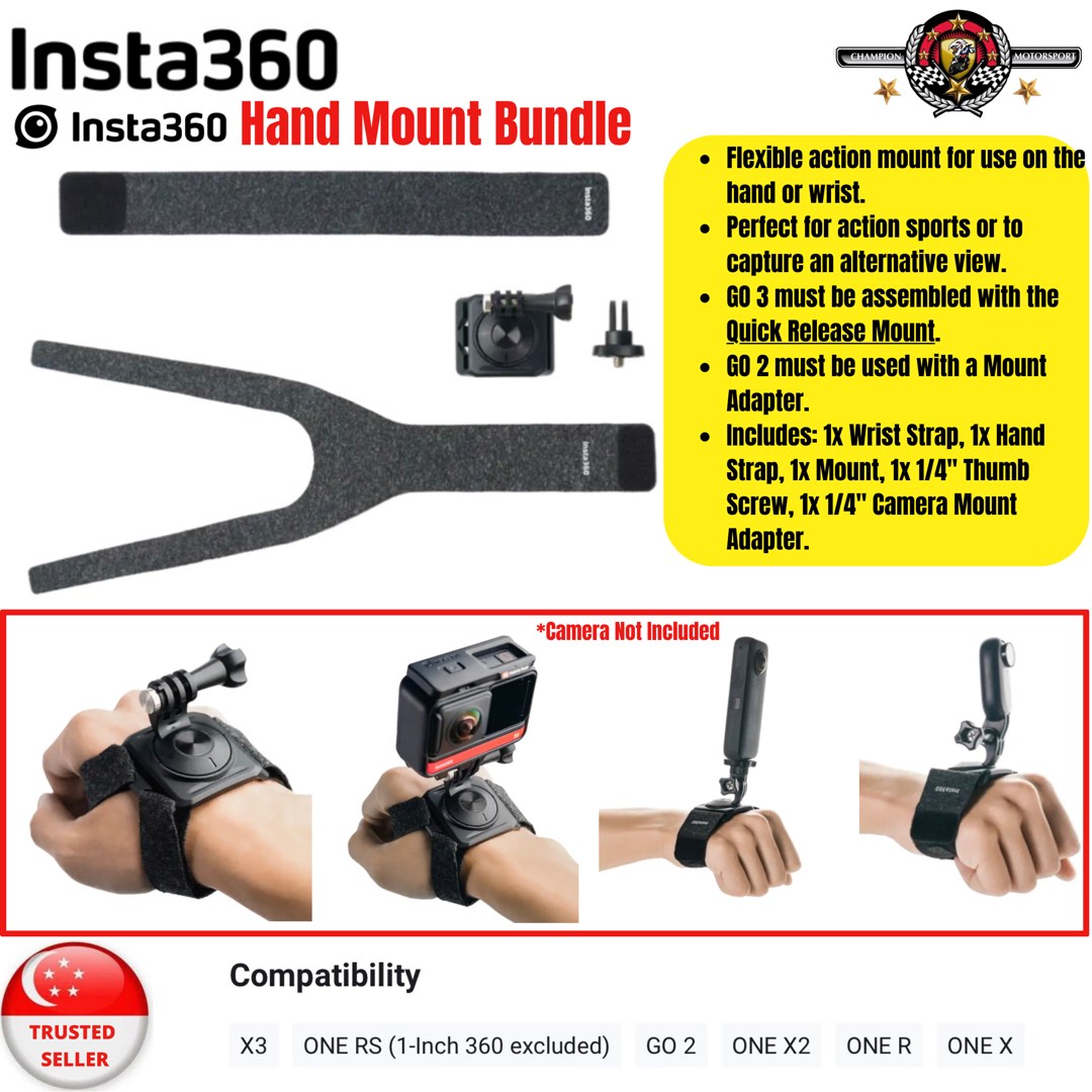Insta360 Hand Mount Bundle, Photography, Photography Accessories, Other ...