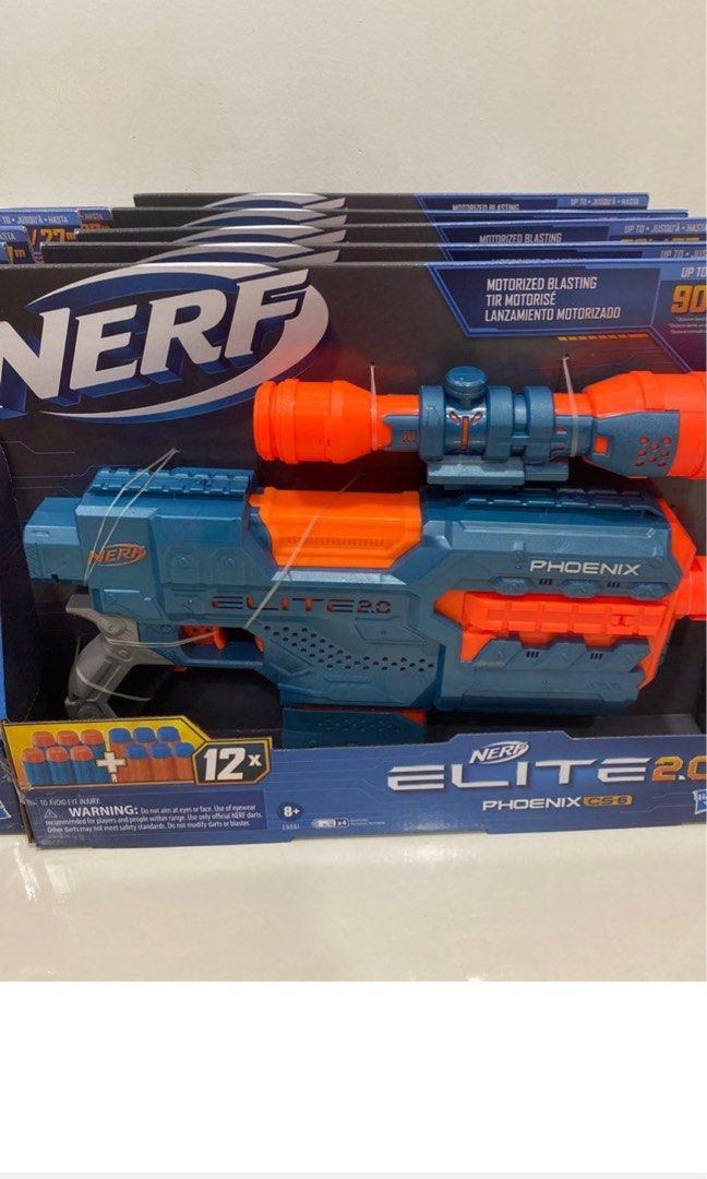 LAST PIECE INSTOCK! Authentic Nerf Elite 2.0 Phoenix CS-6 Motorized ...
