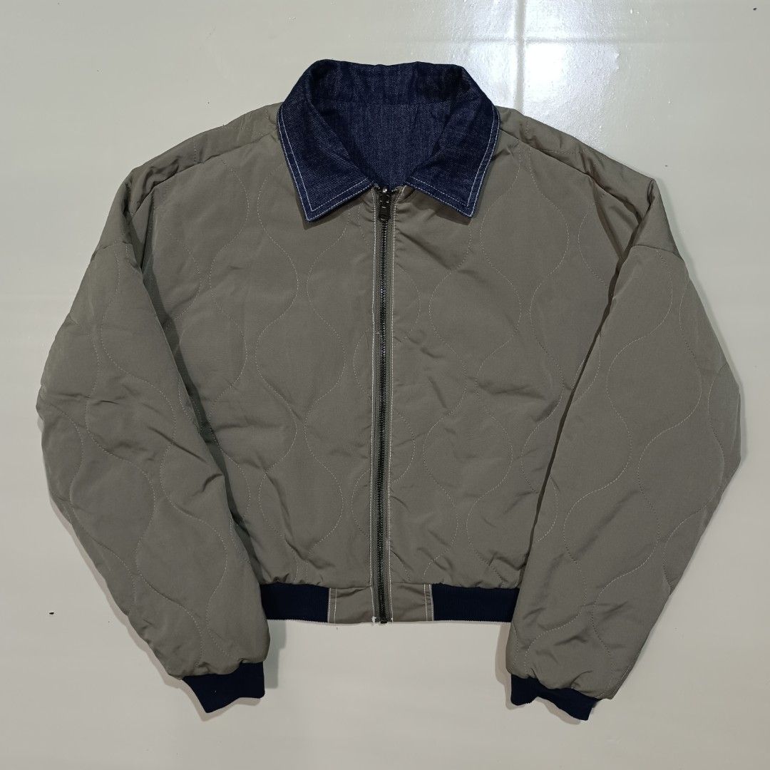 Japanese Brand Hisso Essenso Reversible Hybrid Bomber Jacket. on Carousell