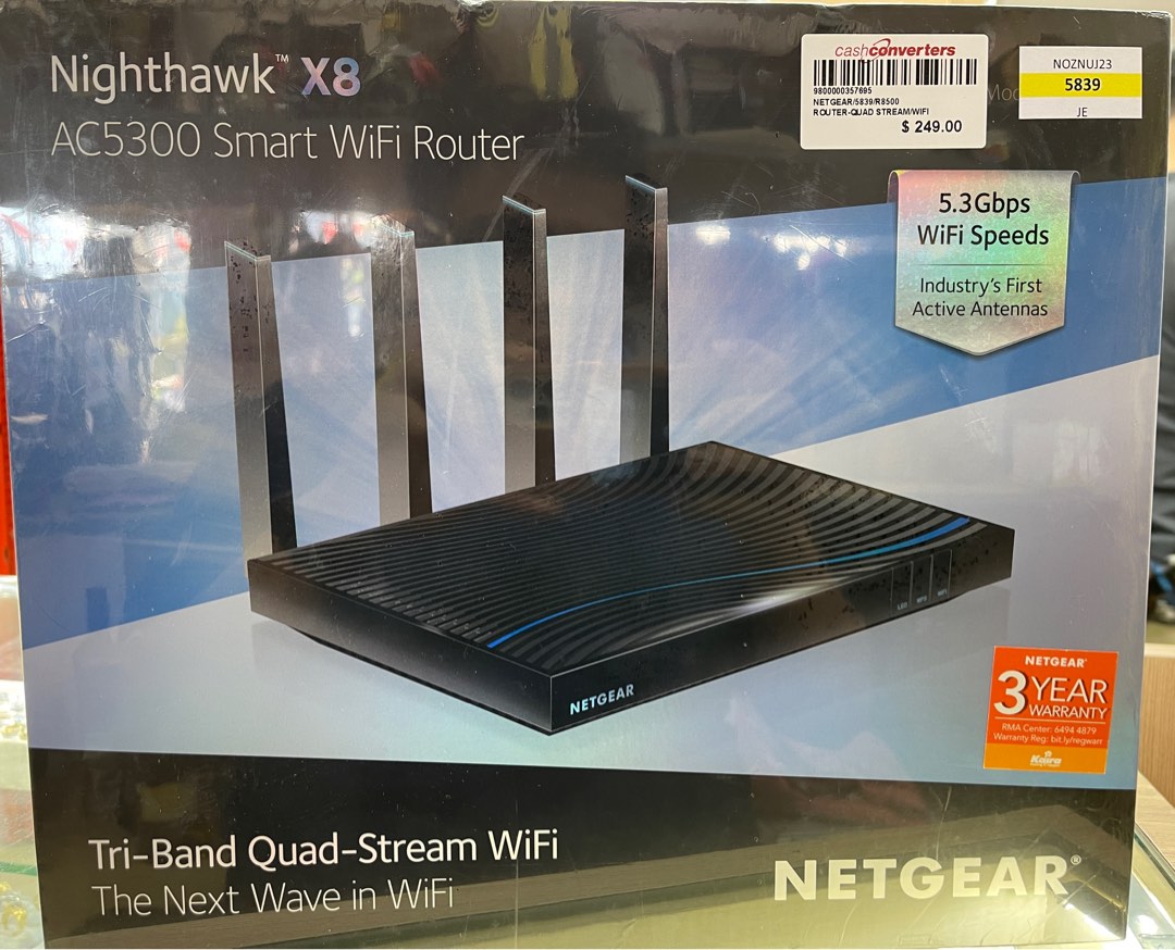 JE - (Sealed) Netgear Nighthawk X8 AC5300 Smart Wifi Router, Computers ...