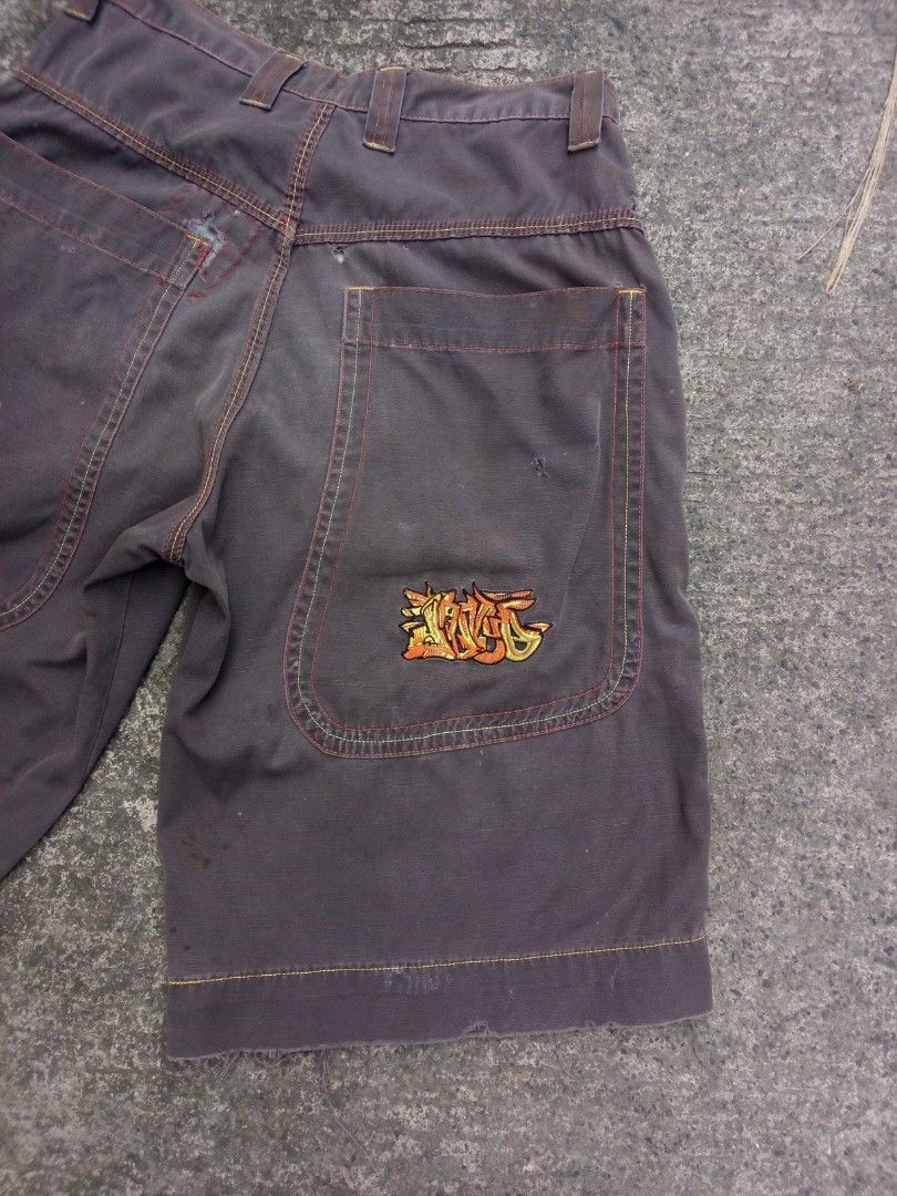 JNCO JORTS EMBROID SHORT JORTS 90S SKATE BRAND Y2K GRUNGE on Carousell
