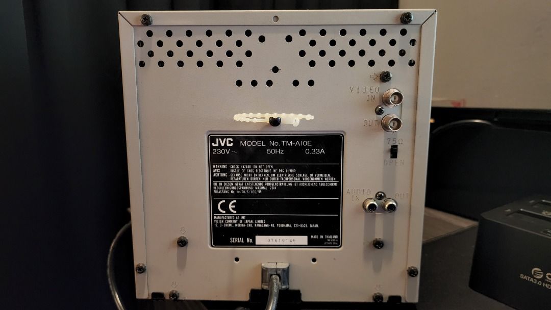 JVC | CRT Video Monitor TM-A10E [pre-loved], TV & Home Appliances, TV ...