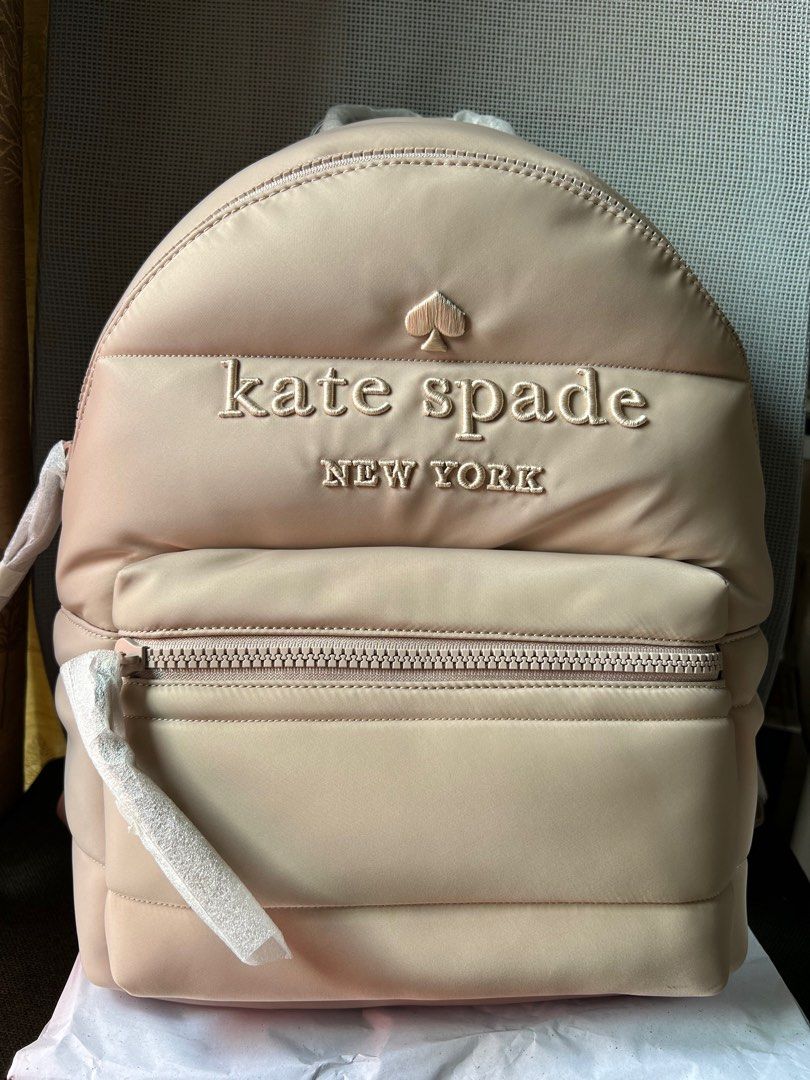Kate Spade Large Quilted Backpack, Women's Fashion, Bags & Wallets ...