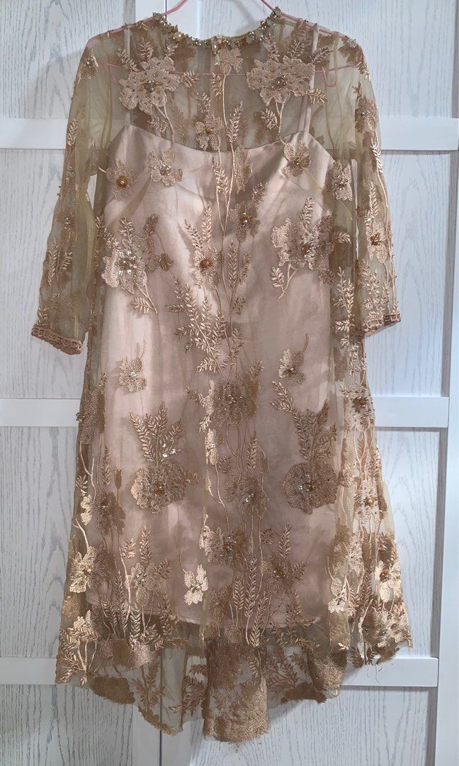 Kebaya dress WISUDA LAMARAN acara formal lain nya mote warna khaki ...