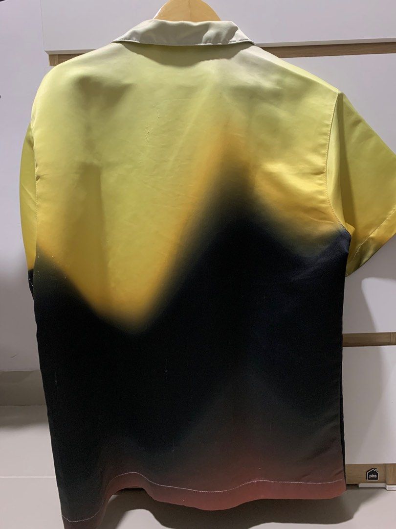 Kemeja Gradasi Tenue De Attire Kuning Hitam, Fesyen Pria, Pakaian ...
