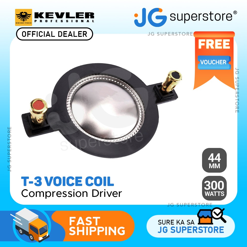 KEVLER 44mm Titanium Dome Voice Coil Replacement Part for T-3 Compression Driver with 300W Power ...