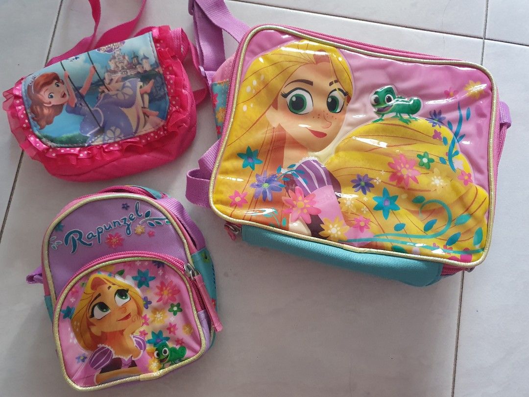 Kids bag rapunzel sofia rapunzel lunch thermal bag party birthday ...