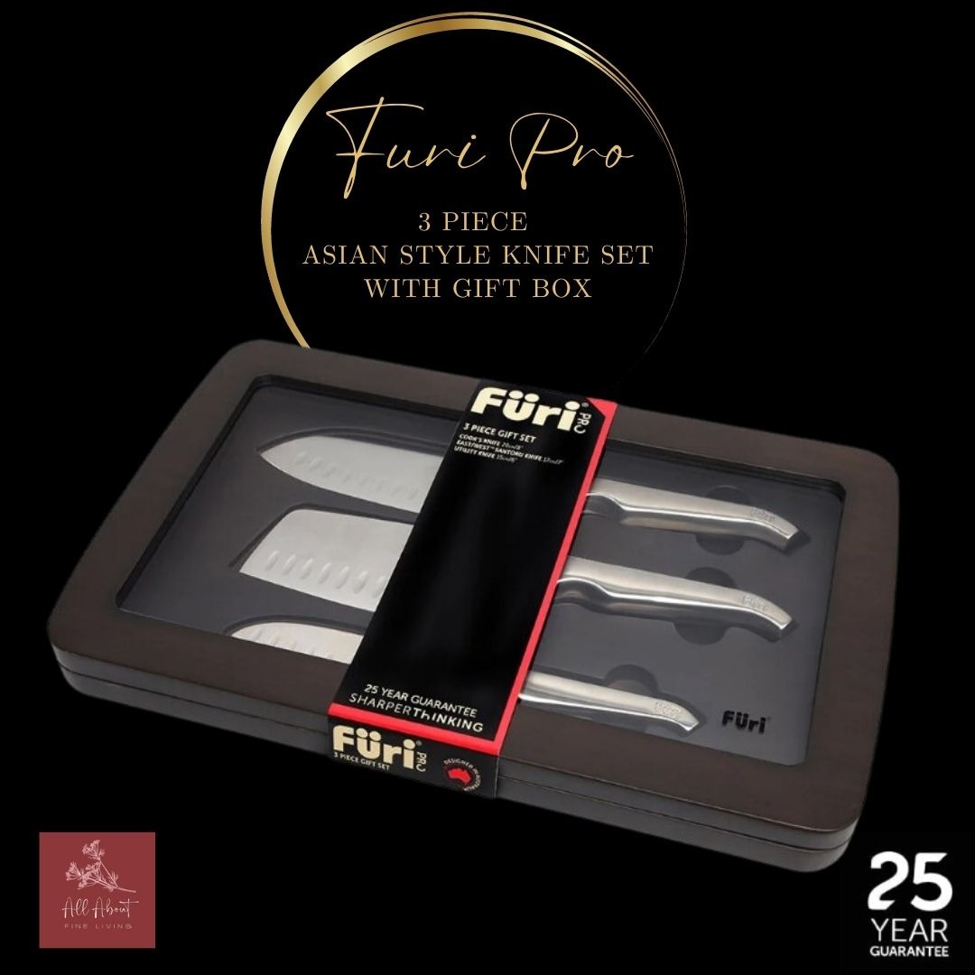 Kitchen Knife Stainless Steel Furi Asian Style KNIFE SET with gift box, Furniture & Home Living ...