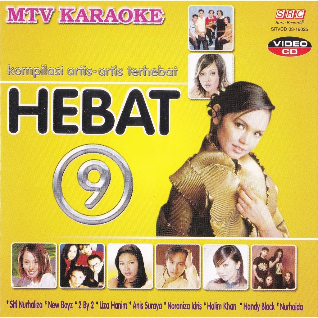 Kompilasi Artis-Artis Terhebat Vol.9 VCD MTV Karaoke Siti Nurhaliza Liza Hanim New Boyz Noraniza ...