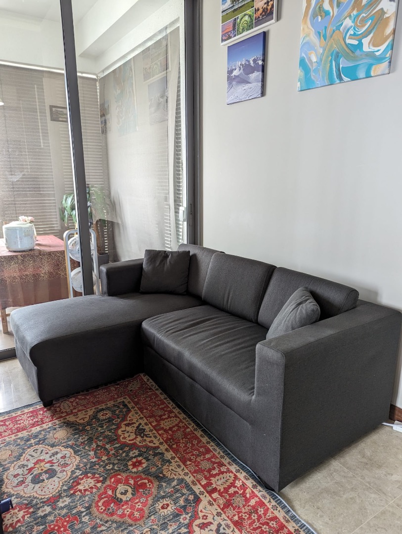 L shaped Courts grey sofa, Furniture & Home Living, Furniture, Sofas on ...