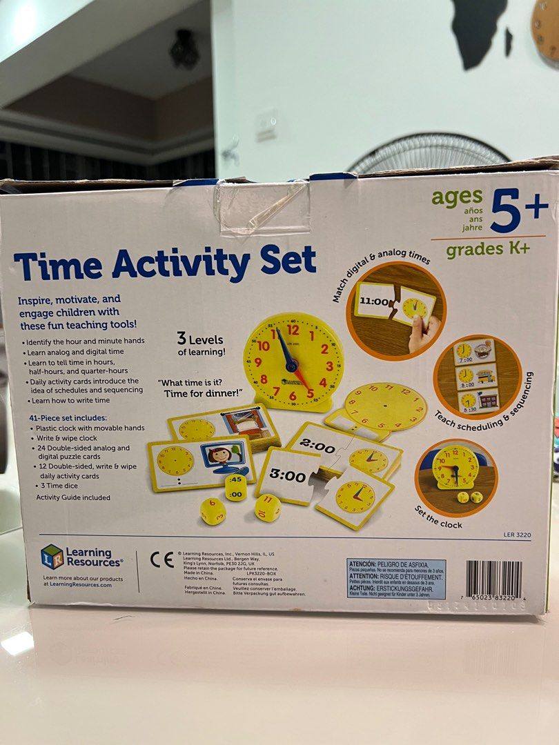 Learning Resources Time Activity, Hobbies & Toys, Toys & Games on Carousell