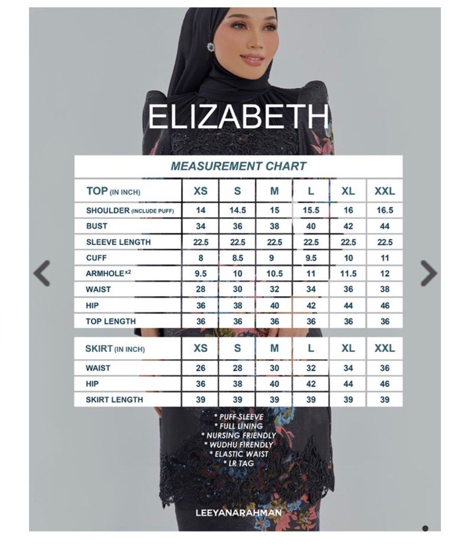 Leeyanarahman Elizabeth L Rent, Women's Fashion, Muslimah Fashion, Baju ...