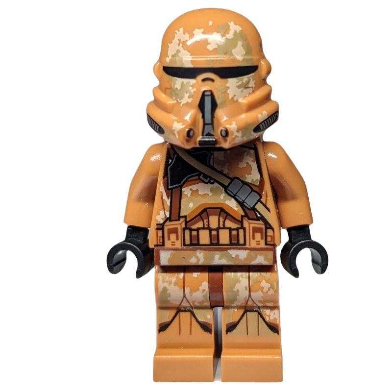 LEGO StarWars MiniFig - SW0605: Clone Airborne Trooper (Phase 2) - Geonosis Camouflage, Smirk ...