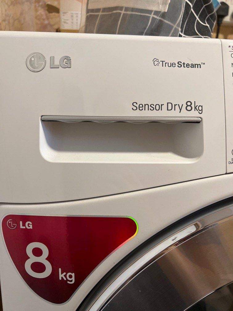 LG true steam sensor dry 8kg, TV & Home Appliances, Washing Machines ...