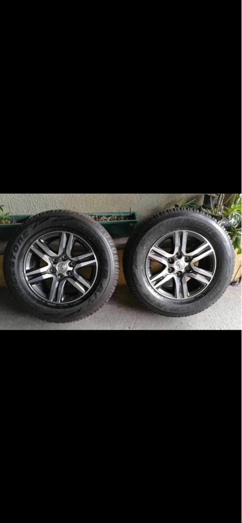 Like New Mags and Tires for Toyota Fortuner! 25k for 4 pcs on Carousell