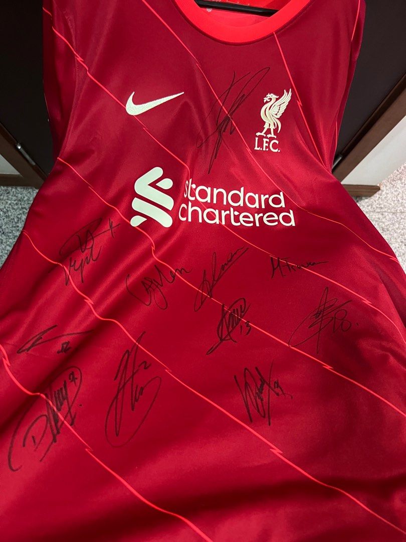 Liverpool Jersey 2021/22 Signed Kit, Men's Fashion, Tops & Sets ...